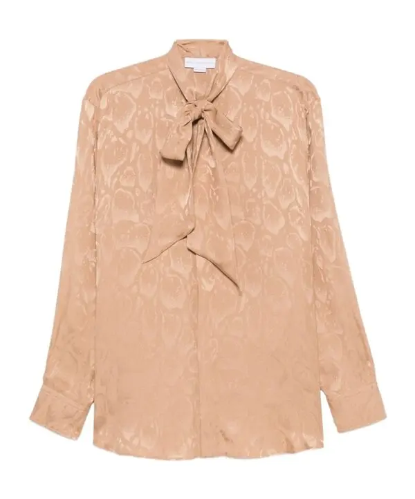 Stella McCartney Jacquard Blouse In Silk Blend