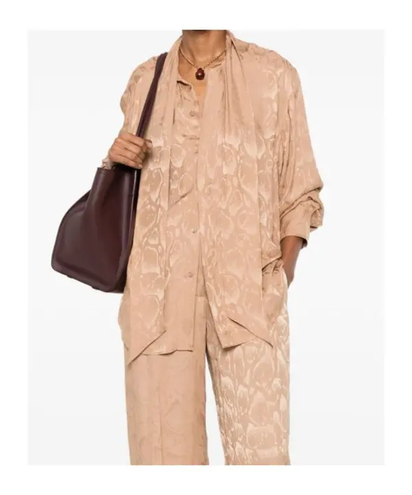 Stella McCartney Jacquard Blouse In Silk Blend