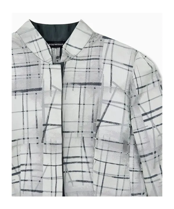 Emporio Armani Irregular Check Jacquard Shirt