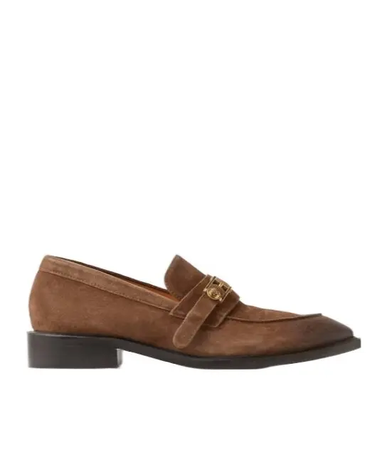 Versace Primo Crosta Loafers - Brown