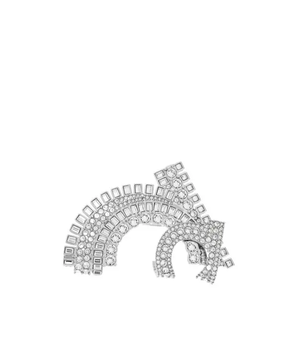 FERRAGAMO Crystal Brooch - White