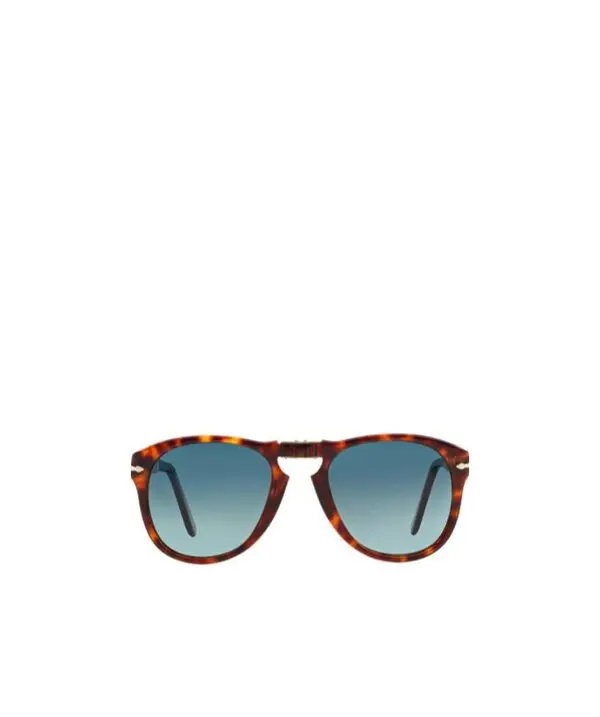 Persol 714 Round Frame Sunglasses - Blue