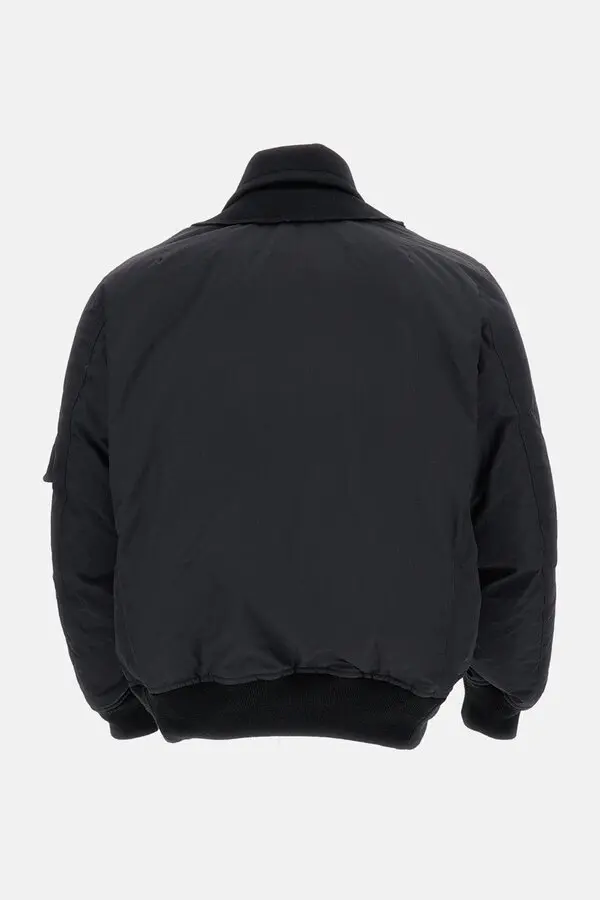Sacai Double-breasted Wool Puffer Jacket - Multicolor