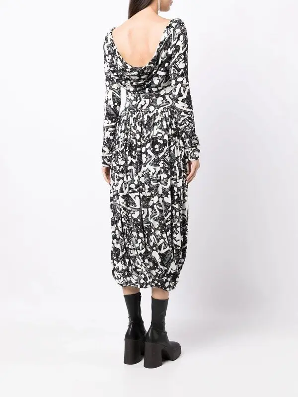 Stella McCartney Printed Long Sleeve Dress