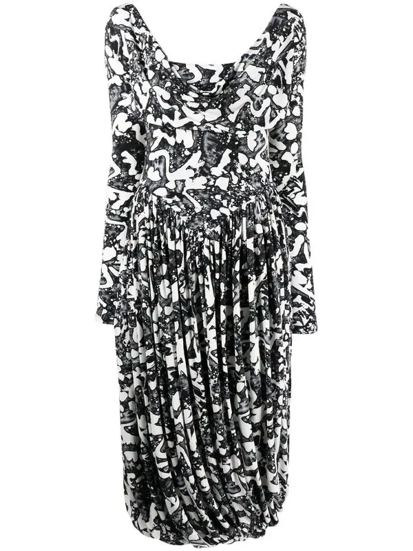 Stella McCartney Printed Long Sleeve Dress