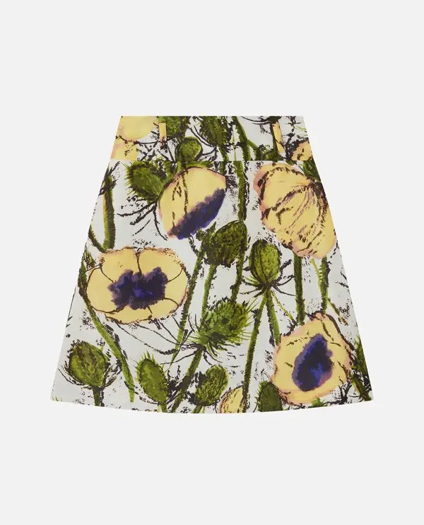 WALES BONNER Floral Print Mini Skirt - Multicolor