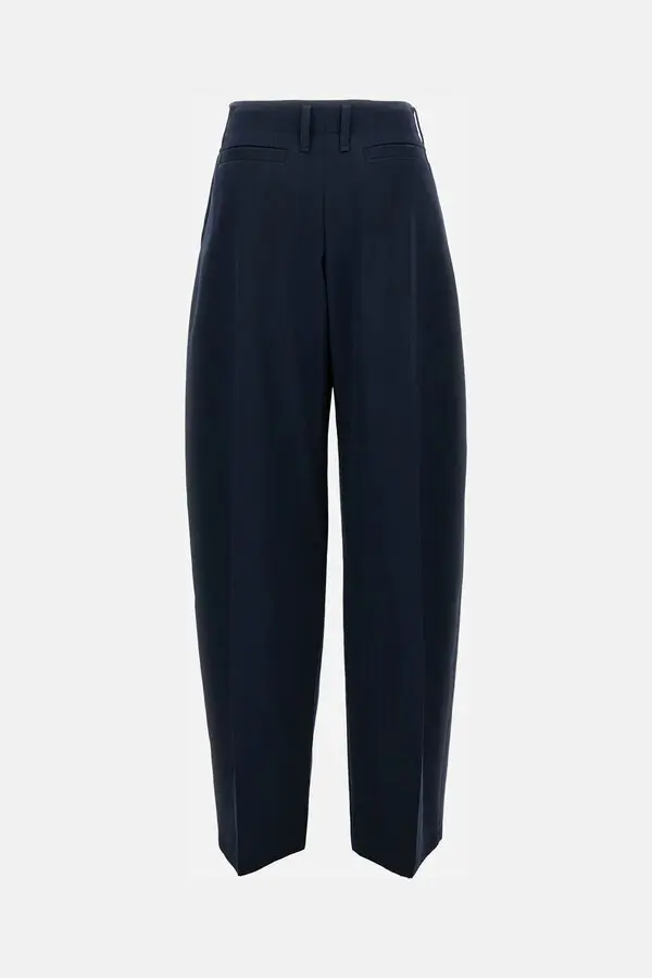 Alexander McQueen Wide-leg Pleated Wool Trousers - Multicolor