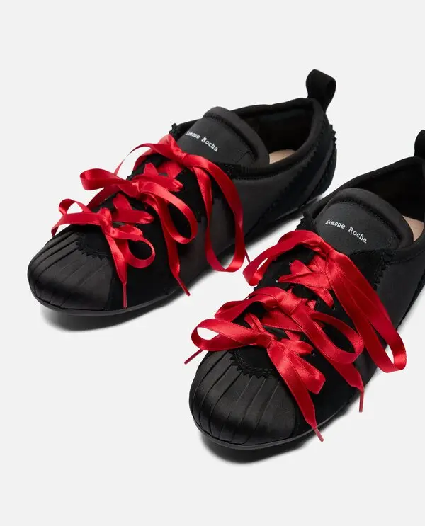 Simone Rocha Ballerina Grip Trainers With Bow Detailing