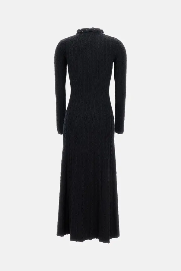 Rabanne Long Sleeve High Neck Dress