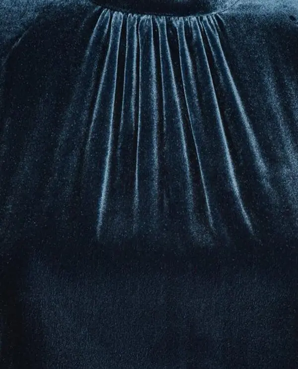 ROTATE BY BIRGER CHRISTENSEN Velvet Dress With High Neck