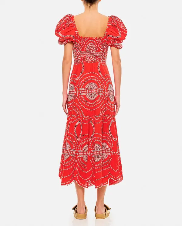 Charo Ruiz Ibiza Embellished Balloon Sleeve Dress