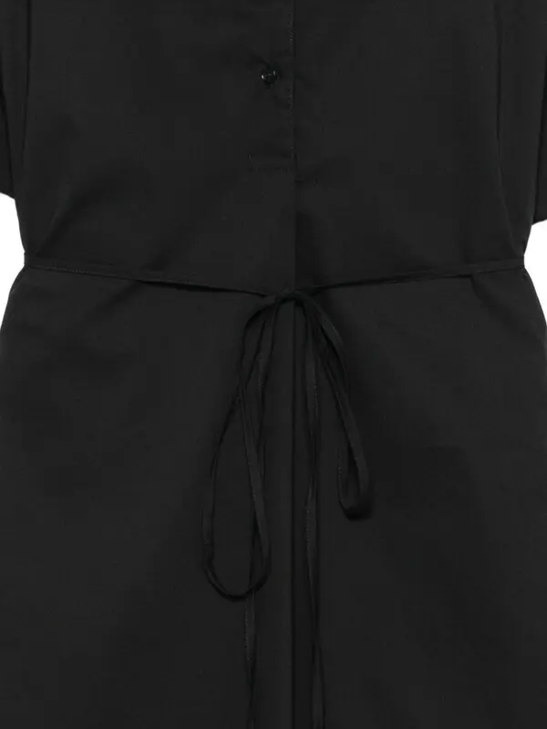 Aspesi Short-sleeved Dress With Waist Tie