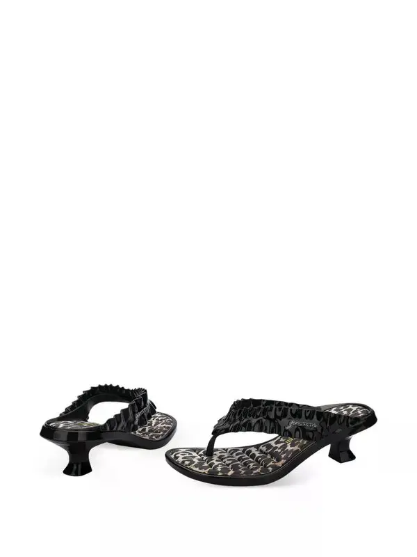 Melissa Ruffled Strap Thong Sandals