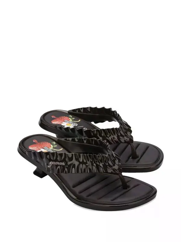 Melissa Ruffled Thong Sandals