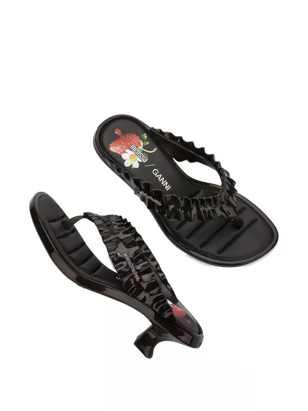 Melissa Ruffled Thong Sandals