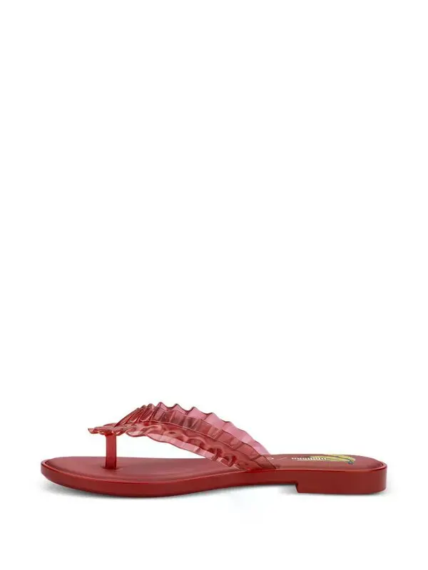 Melissa X Ganni Ruffled Flip Flops