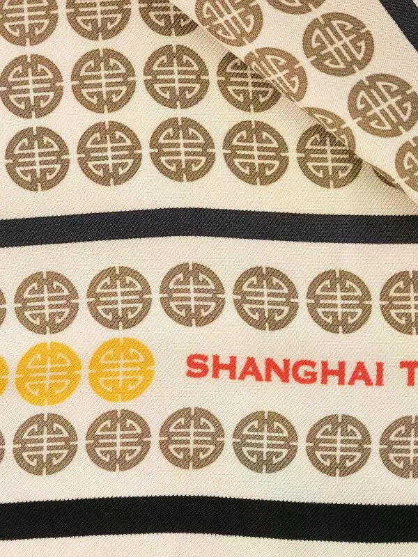 Shanghai Tang Shòu Character Pocket Square