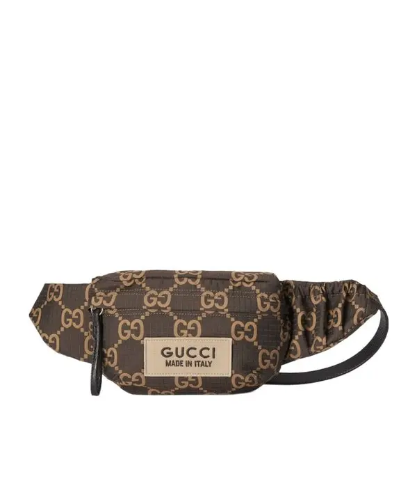 Gucci Gg Monogram Belt Bag - Green