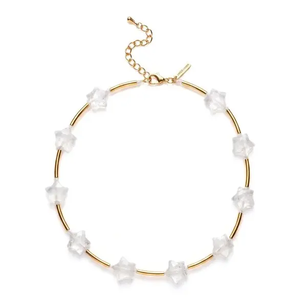 JAREDJAMIN Liberty Star Gemstone Necklace - White