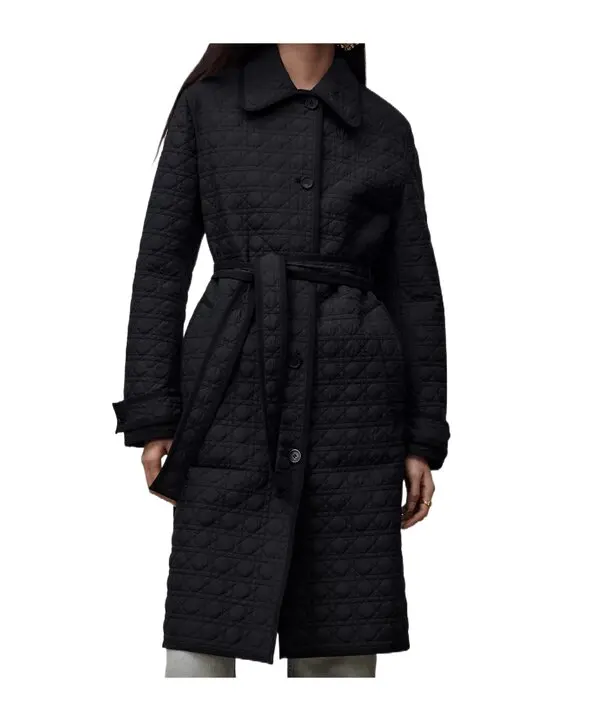 Dior Macrocannage Belted Coat
