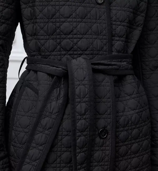 Dior Macrocannage Belted Coat