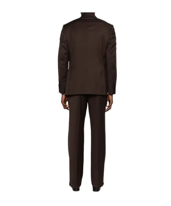 LARDINI Double-breasted Suit - Black