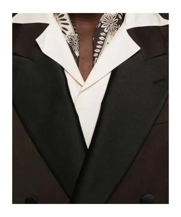 LARDINI Double-breasted Suit - Black