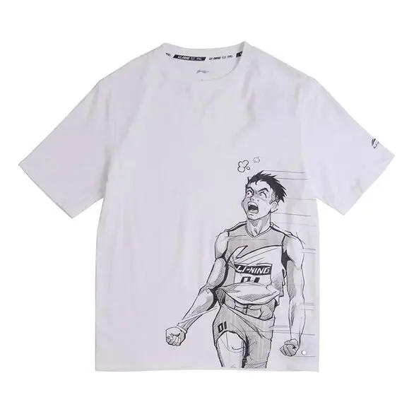 LI-NING Comic Graphic T-shirt 'white