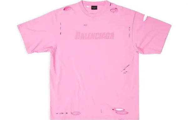 Balenciaga Boxy Fit T-shirt - Pink
