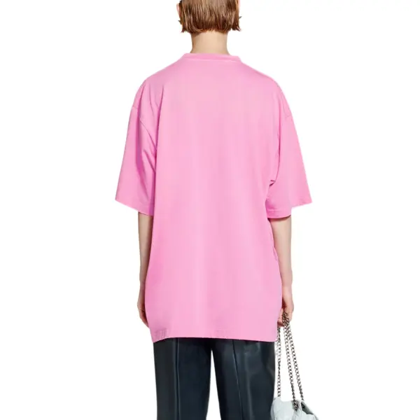 Balenciaga Boxy Fit T-shirt - Pink