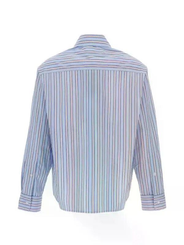 DES_PHEMMES Crystal Embellished Striped Shirt