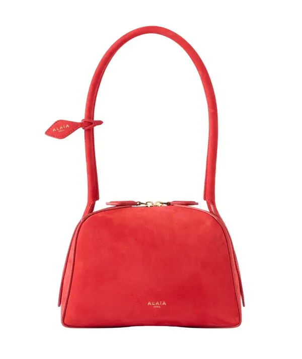 Alaïa Le Bouledogue Leather Mini Shoulder Bag - Red