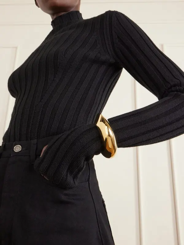 Alaïa Edge Plated Cuff - Gold