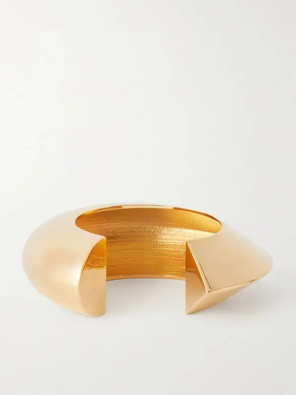 Alaïa Edge Plated Cuff - Gold