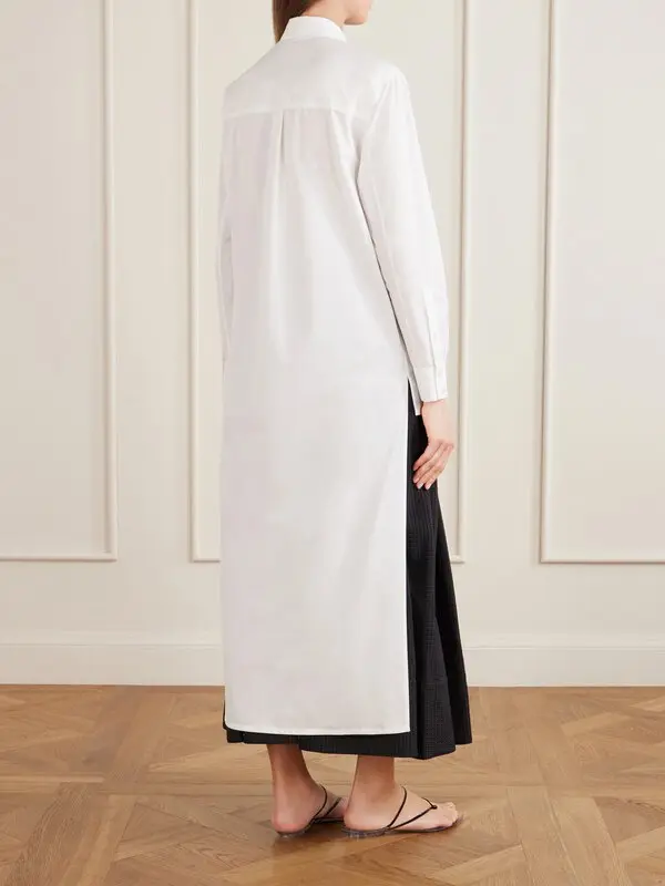 Alaïa Asymmetric Cotton Poplin Shirt