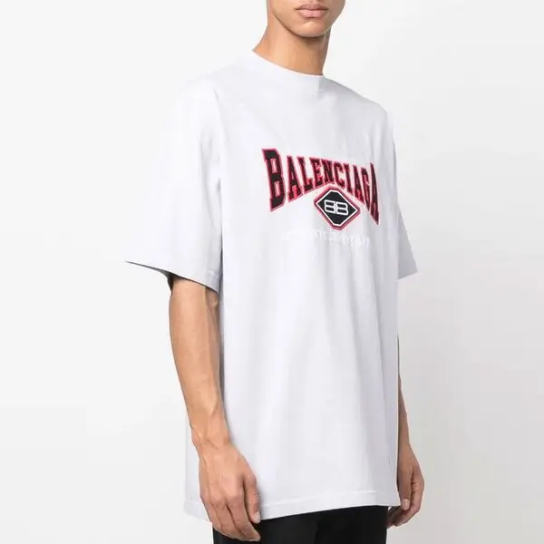Balenciaga Bb Authentic Jersey Apparel T-shirt - Light Grey
