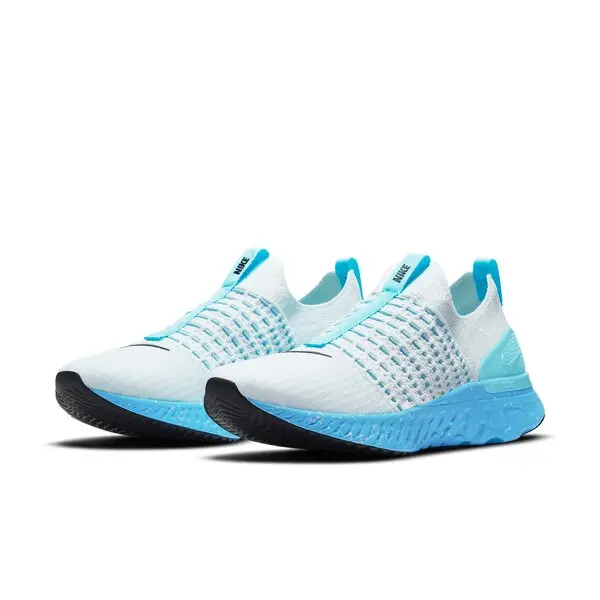 Nike React Phantom Run Flyknit 2 - White/blue