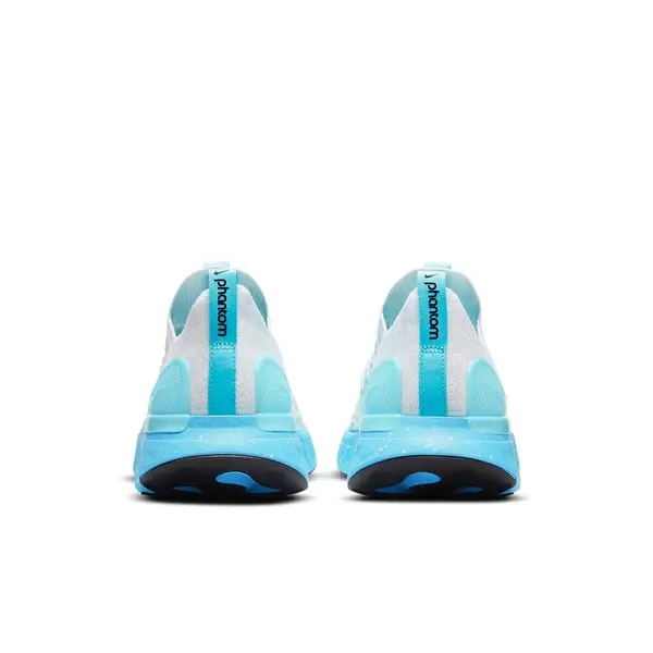 Nike React Phantom Run Flyknit 2 - White/blue