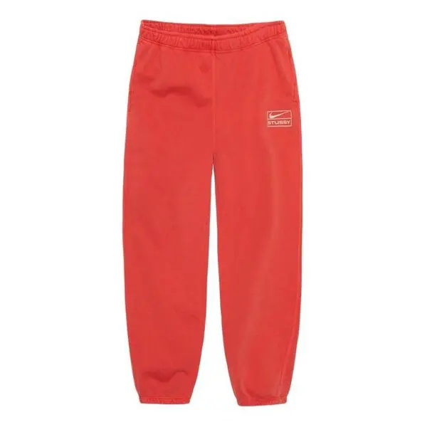 Nike X Stüssy Pigment Dyed Sweatpants - Red