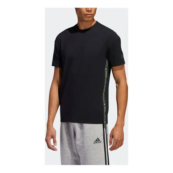Adidas Gfx T Prime Side Round Neck Short Sleeve - Black