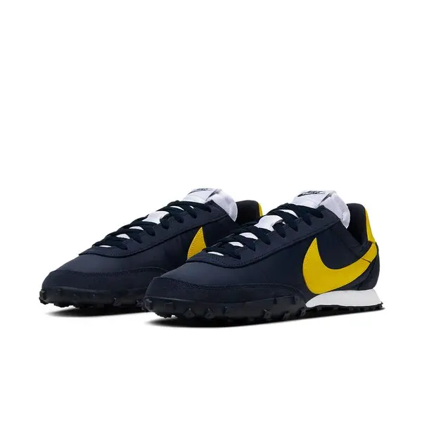 Nike Waffle Racer Obsidian - Blue/yellow