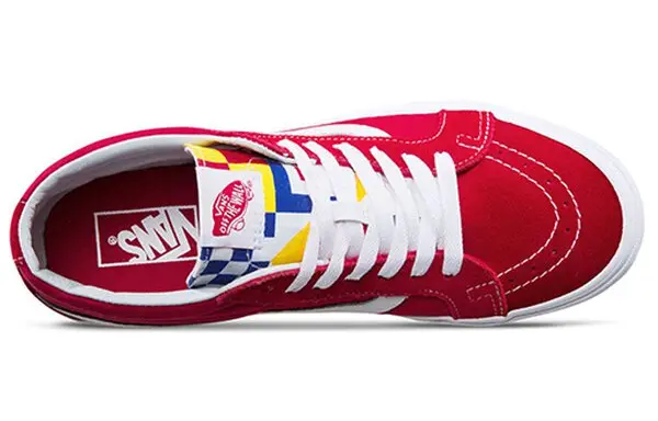 VANS Sk8-mid Skate Shoes - Red