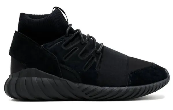 Adidas Tubular Doom "blackout" High Top Sneakers - Black