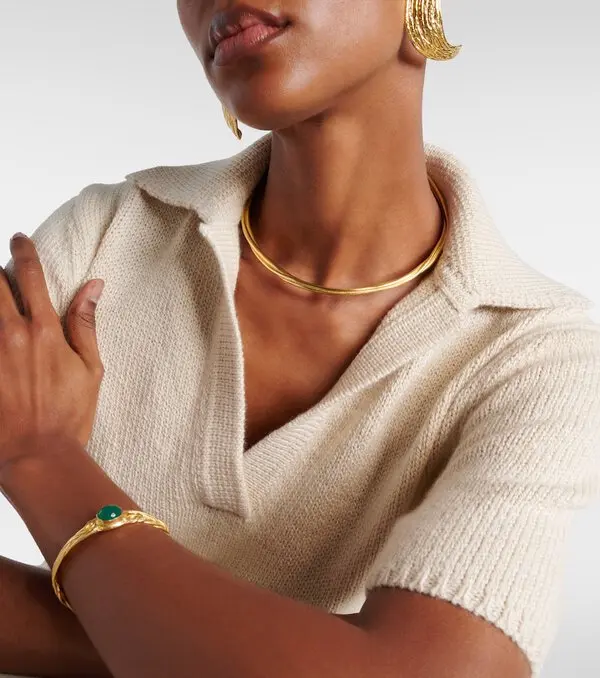 YSSO Lydia 24kt-plated Choker