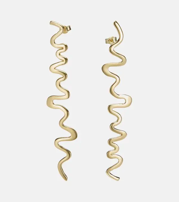 YSSO Shore 24kt -plated Bronze Drop Earrings - Gold