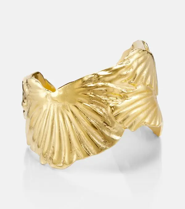 YSSO Birth Of Venus 24kt -plated Cuff Bracelet - Gold