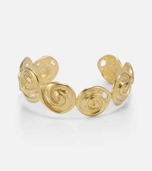 YSSO Cote 24kt -plated Bronze Cuff Bracelet - Gold