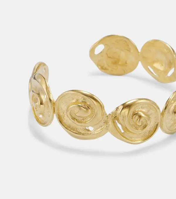 YSSO Cote 24kt -plated Bronze Cuff Bracelet