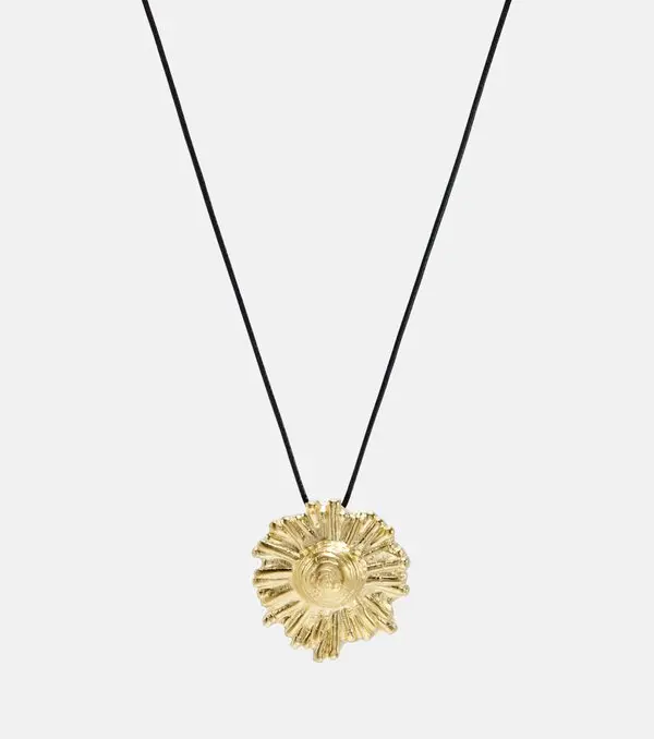 YSSO Ilios 24kt -plated Bronze Pendant Necklace - Gold