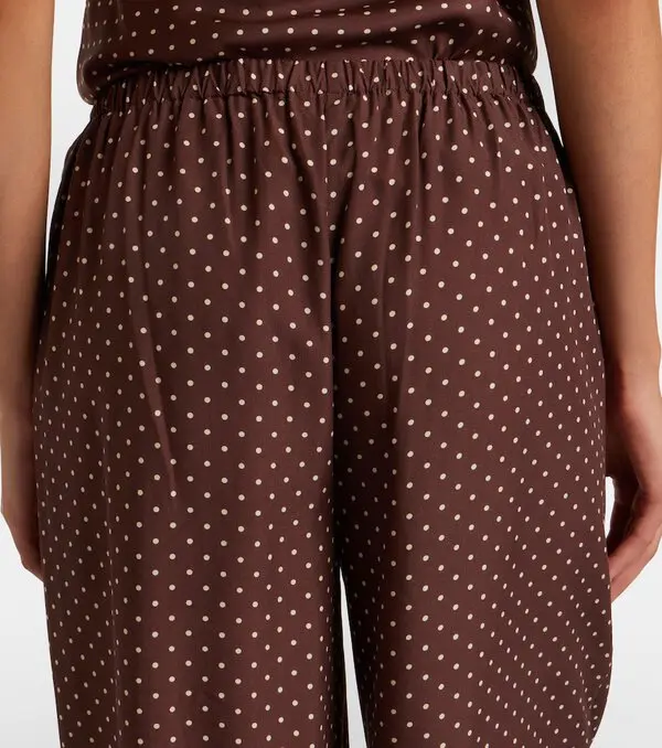 Posse Evie Polka-dot Balloon Pants - Brown